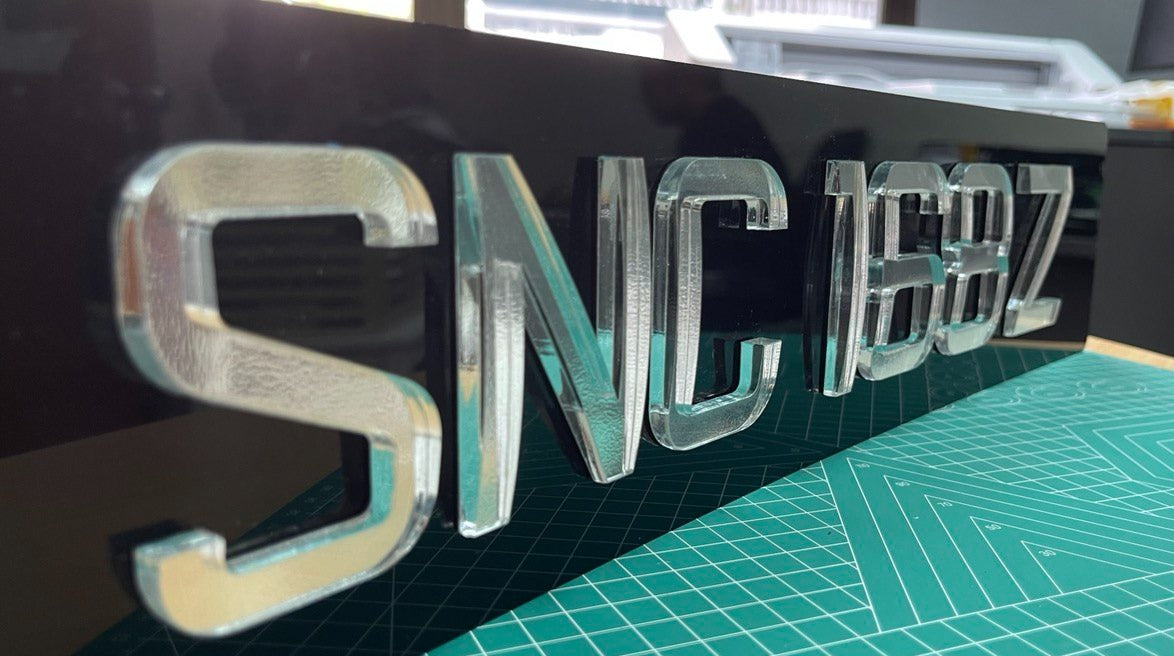 CHROME 3D POT BELLY PLATE [LTA NON COMPLIANT] – CarBikePlates